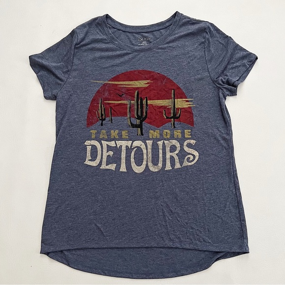 Tops | Take More Detours Graphic Tee Shirt | Poshmark